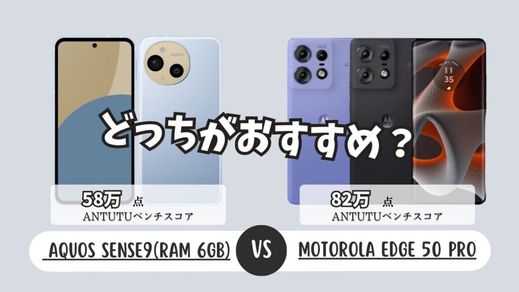 AQUOS sense9とXperia 10 VIをAntutuベンチマークスコアで徹底比較 - スマホ比較スコアナビ